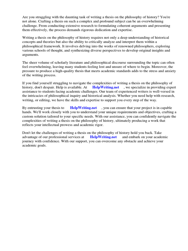 Thesis Help for Philosophy Students | PDF | Social Science