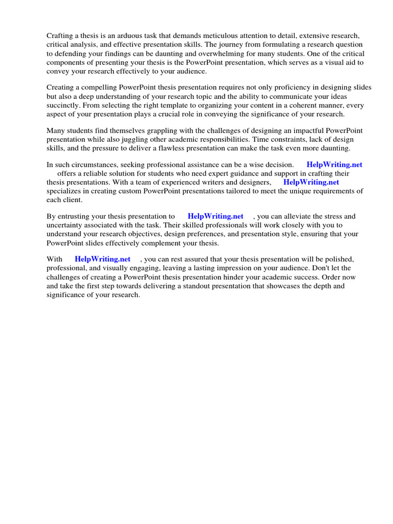 Powerpoint Thesis Presentation Example | PDF | Thesis | Microsoft Power ...