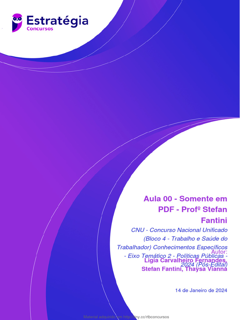 Curso 274920 Aula 00 Somente em PDF Prof Stefan Fantini 2cb1 Completo | PDF | Aprendizado