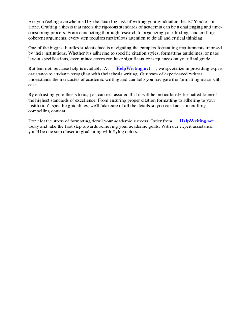 Graduation Thesis Format | PDF | Thesis | Composite Material