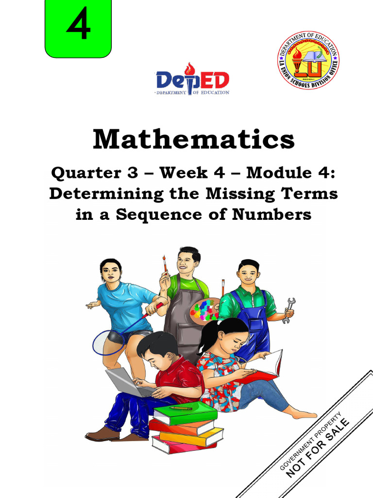 Math 4-Quarter 3 Week 4-Module 4 | PDF | Multiplication | Numbers
