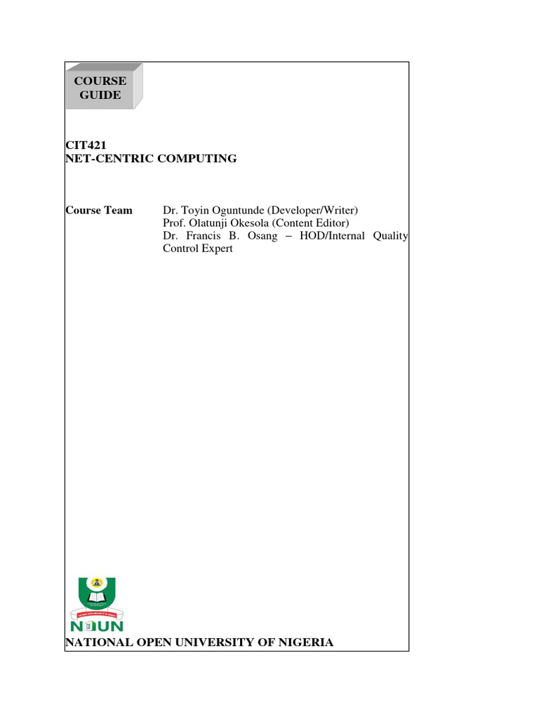 Cit 421 | PDF | Cloud Computing | Personal Digital Assistant