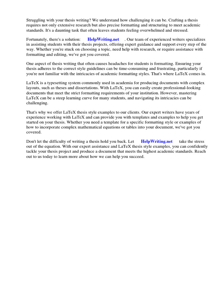 Latex Thesis Style Examples | PDF | Thesis | Computing