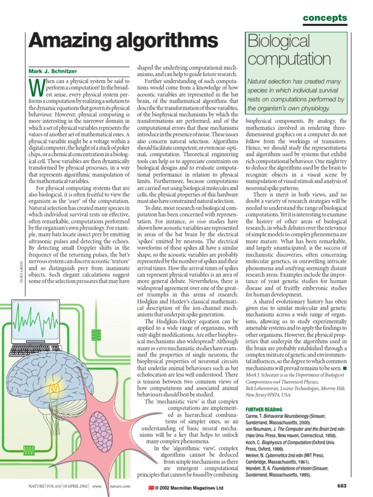 Amazing Algorithms | Download Free PDF | Brain | Computing