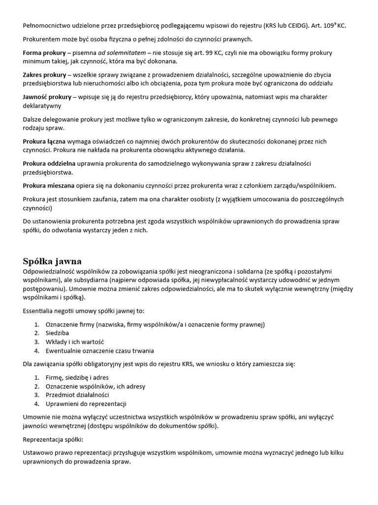 Prokura | PDF