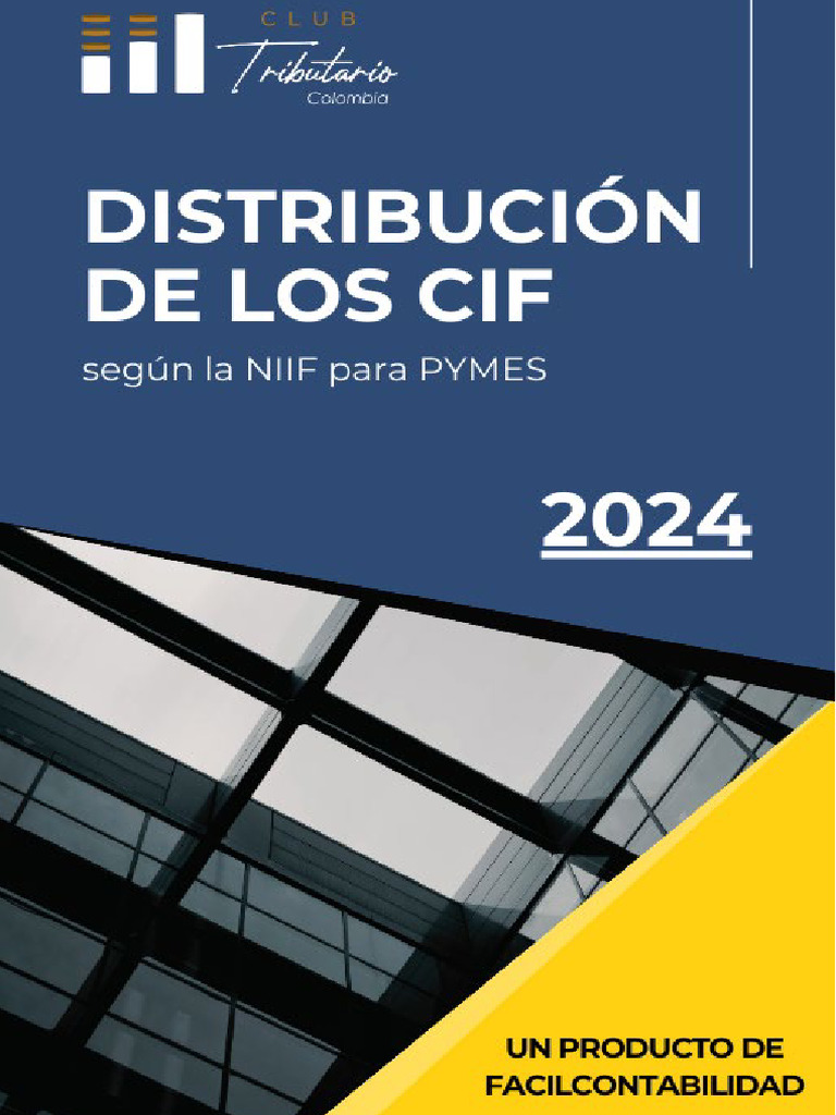 07 Ebook - Distribución de Los CIF Según La NIIF para PYMES Version 4 | PDF