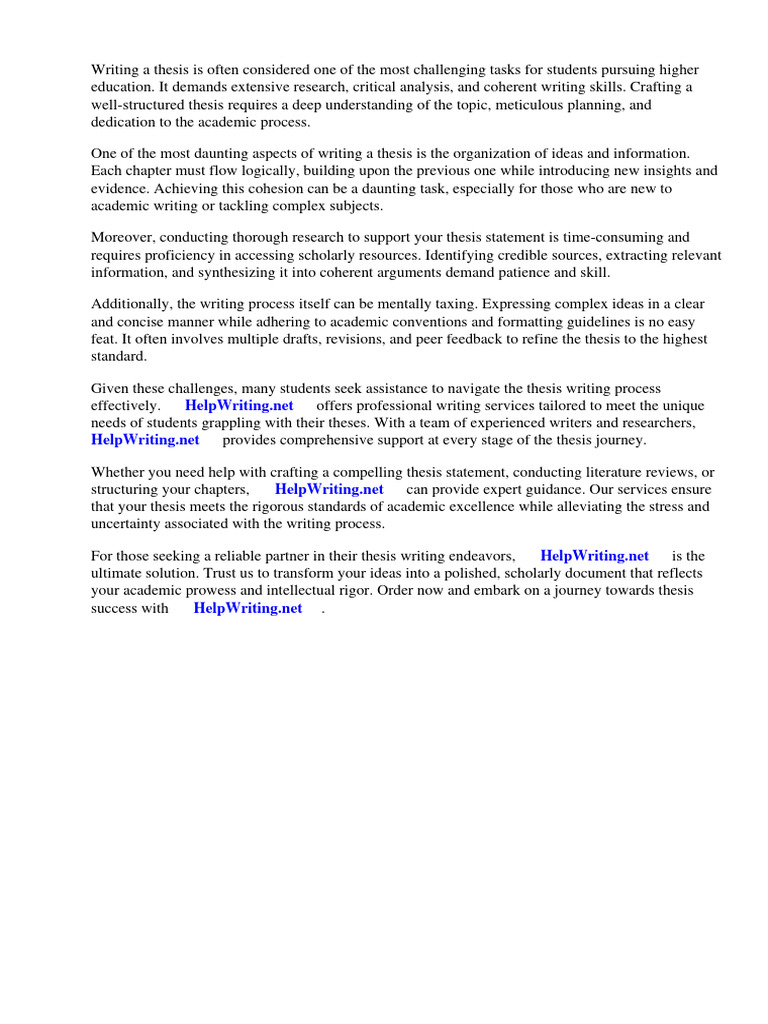 Chapter 1 Thesis Sample PDF | PDF | Thesis | Information