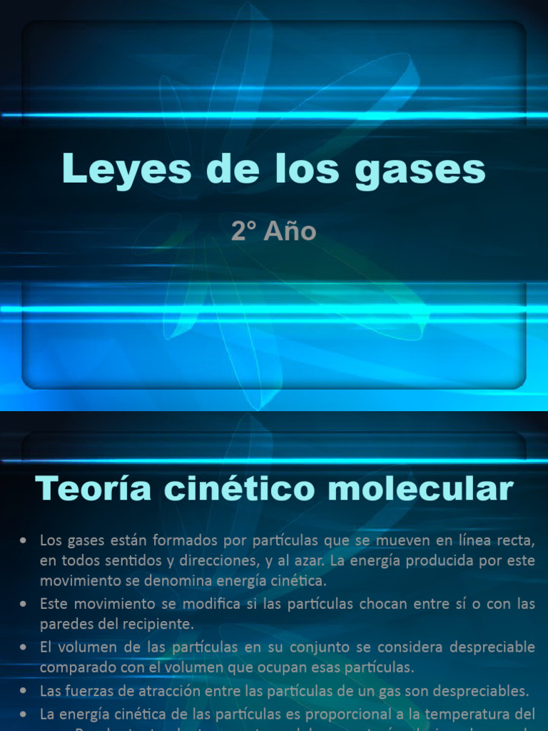 Leyes de Los Gases 2° | PDF