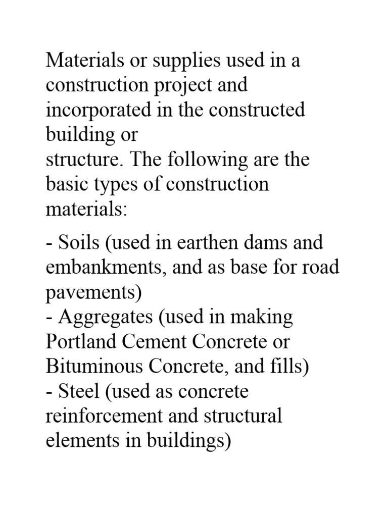 Construction Materials & Testing Guide | PDF | Concrete | Construction ...