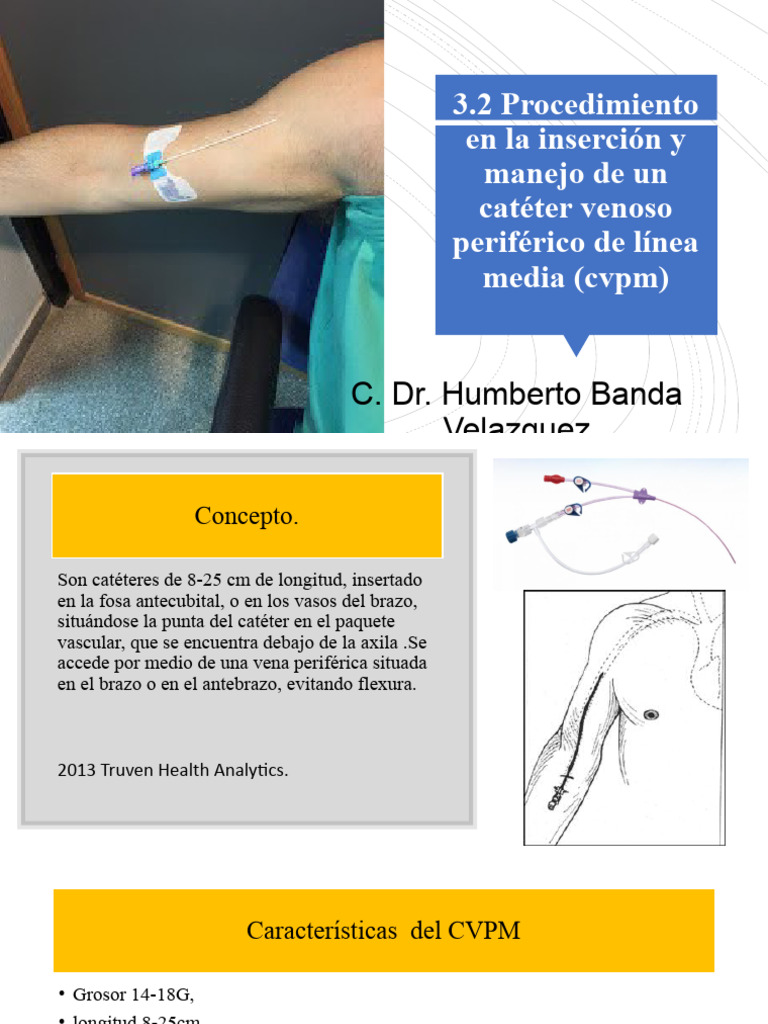 3.2 Procedimiento en La Insercion y Manejo de Un Cateter Venoco Periferico de Linea Media (CPVM ...