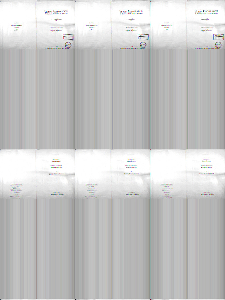 Weisshaar Violin Restoration | PDF