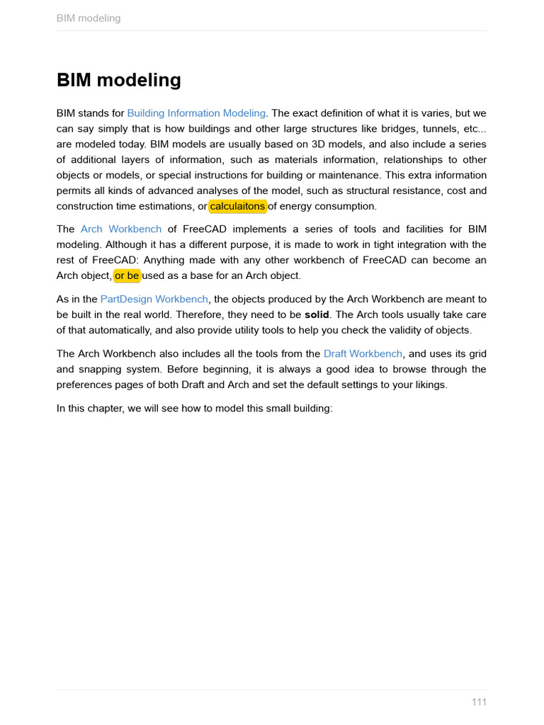 A FreeCAD Manual - Home Modeling | PDF | Building Information Modeling | Software