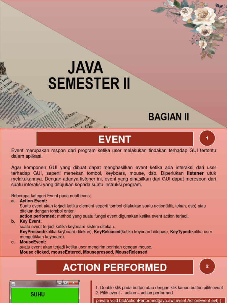JAVA Semester 2 P2 | PDF