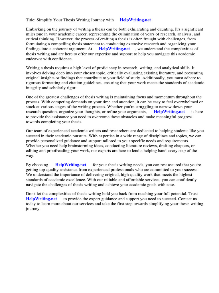 Thesis Discussion Template | PDF | Thesis | Thought