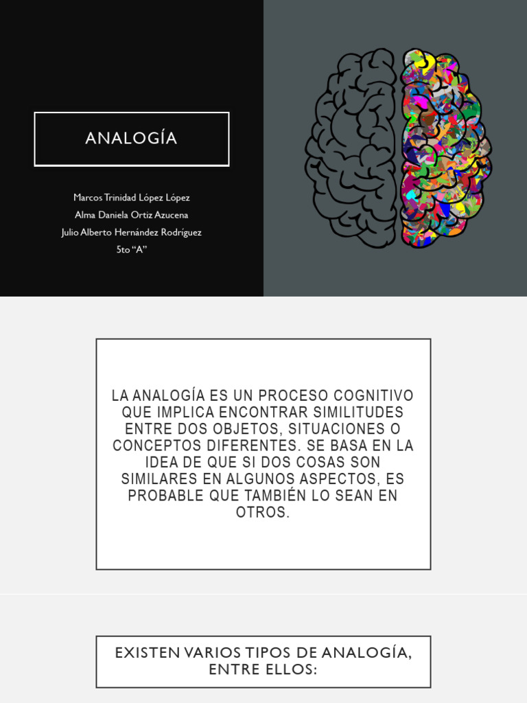 Tipos de Analogía: Visual y Formal | PDF