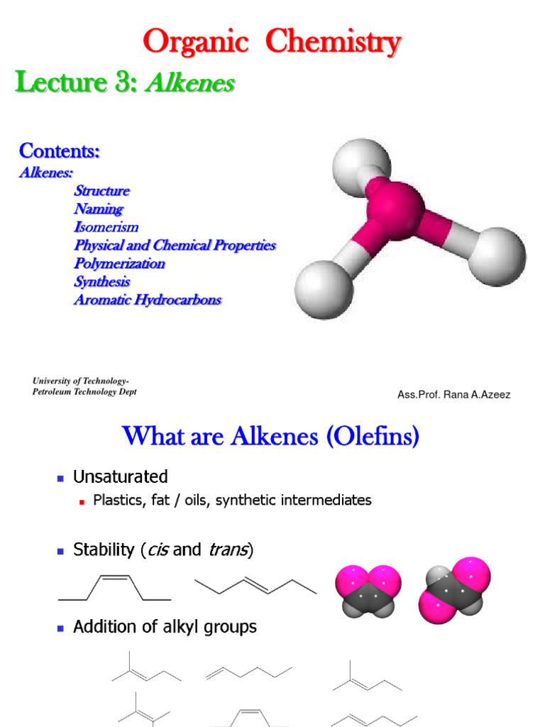 3rd and 4 TH - Alkenes& Alkynes | PDF | Alkene | Hydrocarbons