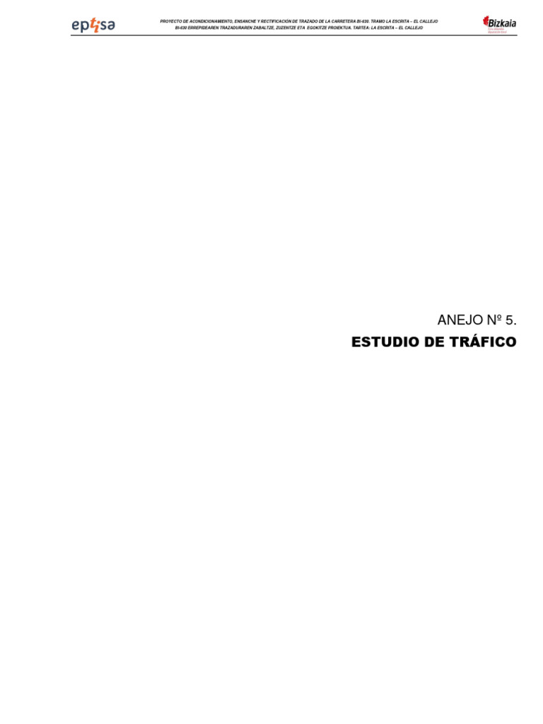 Escr Ept PRC An 005 r1 Estudiodetrafico | PDF | La carretera