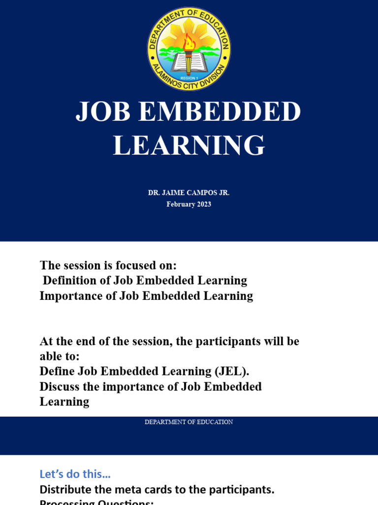 Session 1 JEL | PDF | Learning | Teachers
