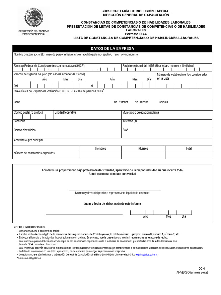 Formato DC-4 | PDF | Titulo academico