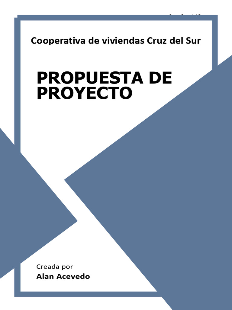 Documento Proyecto Cooperativa | PDF | Materiales