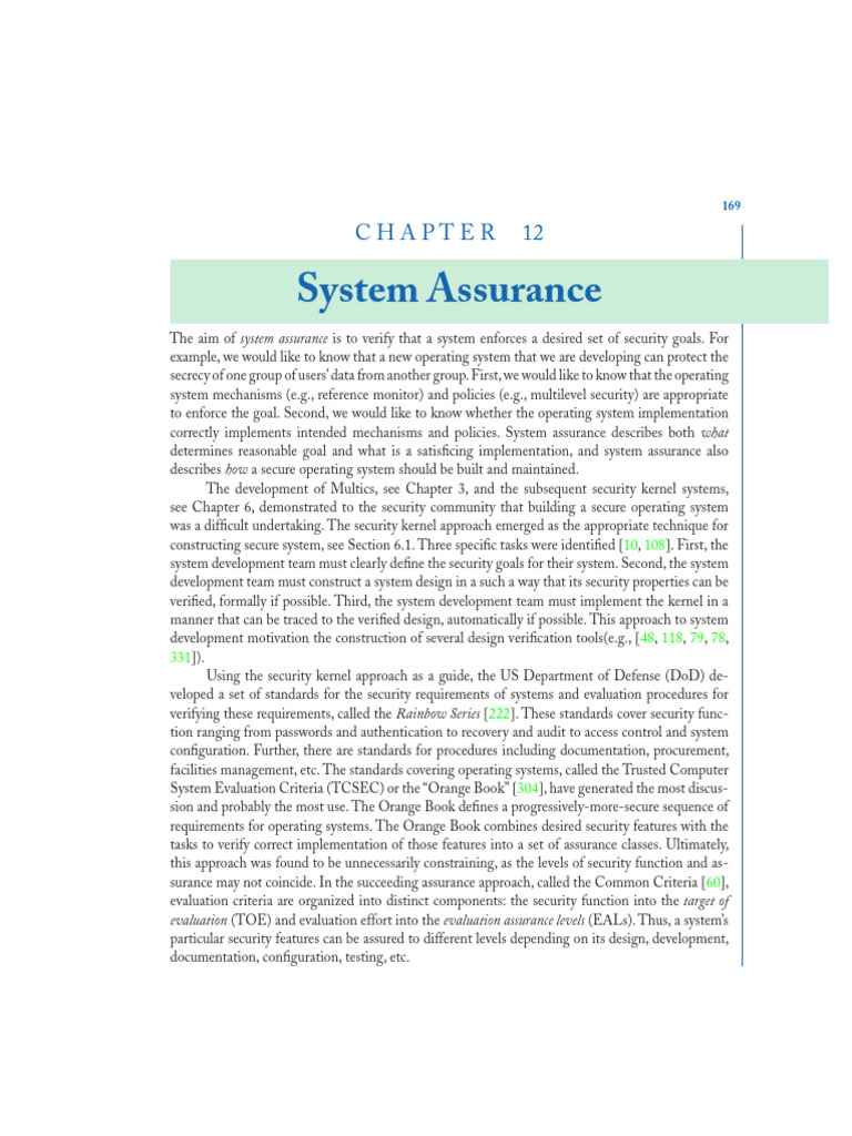 System Assurance in Secure OS Design | PDF | Computer Security | Security