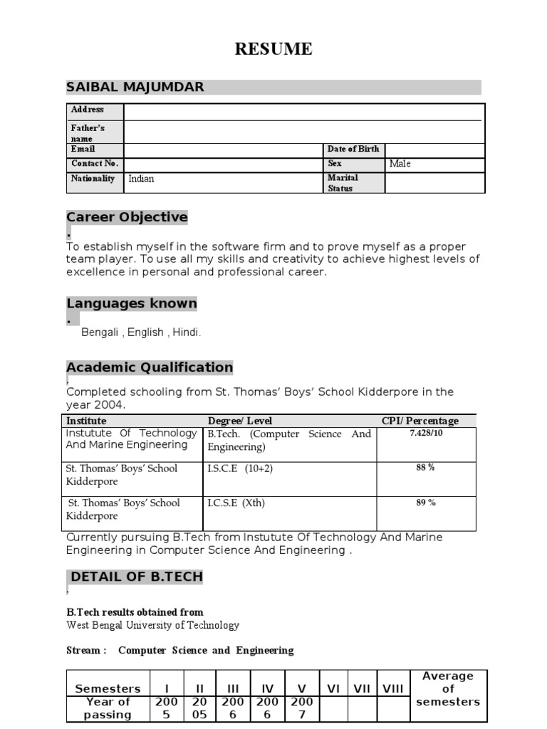 My Resume1 | PDF | Career & Growth