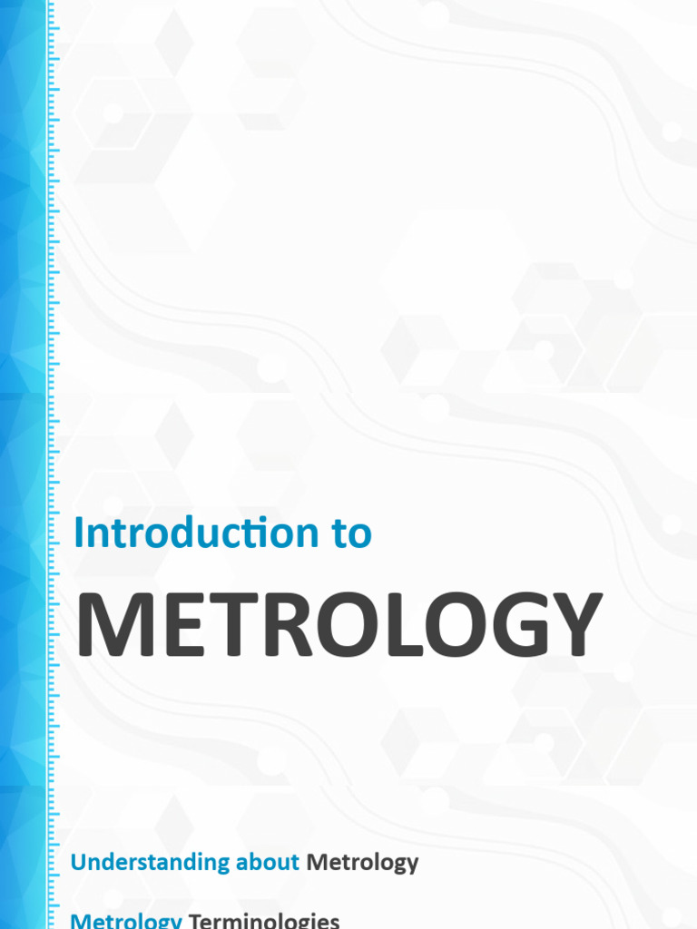 Presentation-Introduction-to-Metrology | PDF | Calibration | Metrology