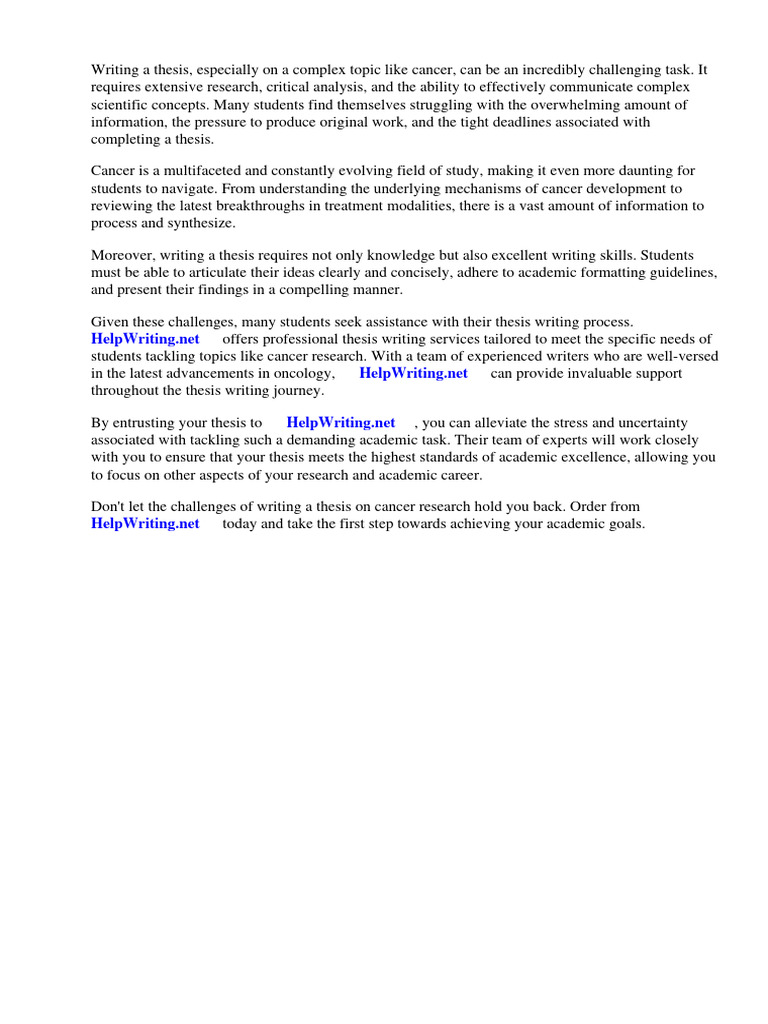 Cancer PHD Thesis PDF | PDF | Prostate Cancer | Cancer Cancer PHD Thesis PDF | PDF | Prostate Cancer | Cancer