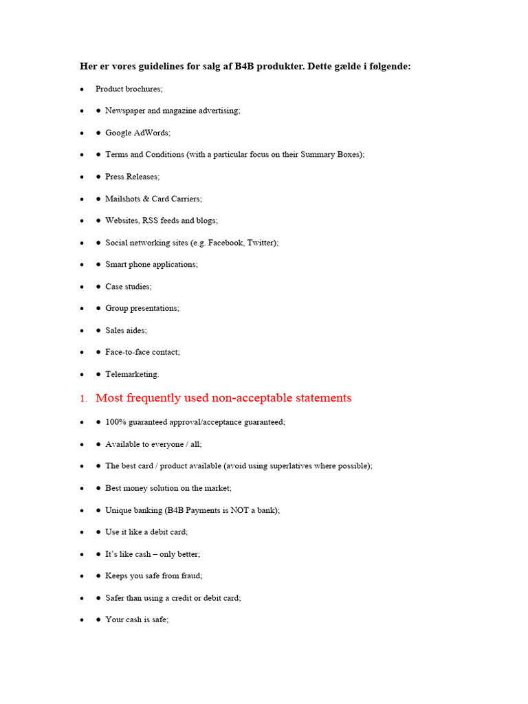 Guidelines For B4B Zento | PDF | Credit Card | Debit Card