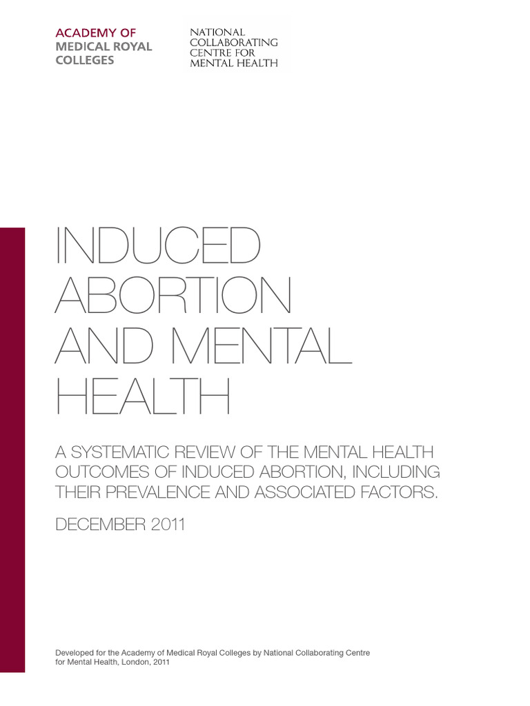 Induced Abortion and Mental Health Review | PDF | Abortion | Mental ...