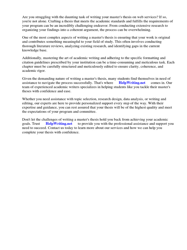 Master Thesis Web Services | PDF | Thesis | Arabic