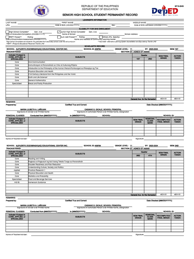 Form 10 | PDF | Middle Schools | Science