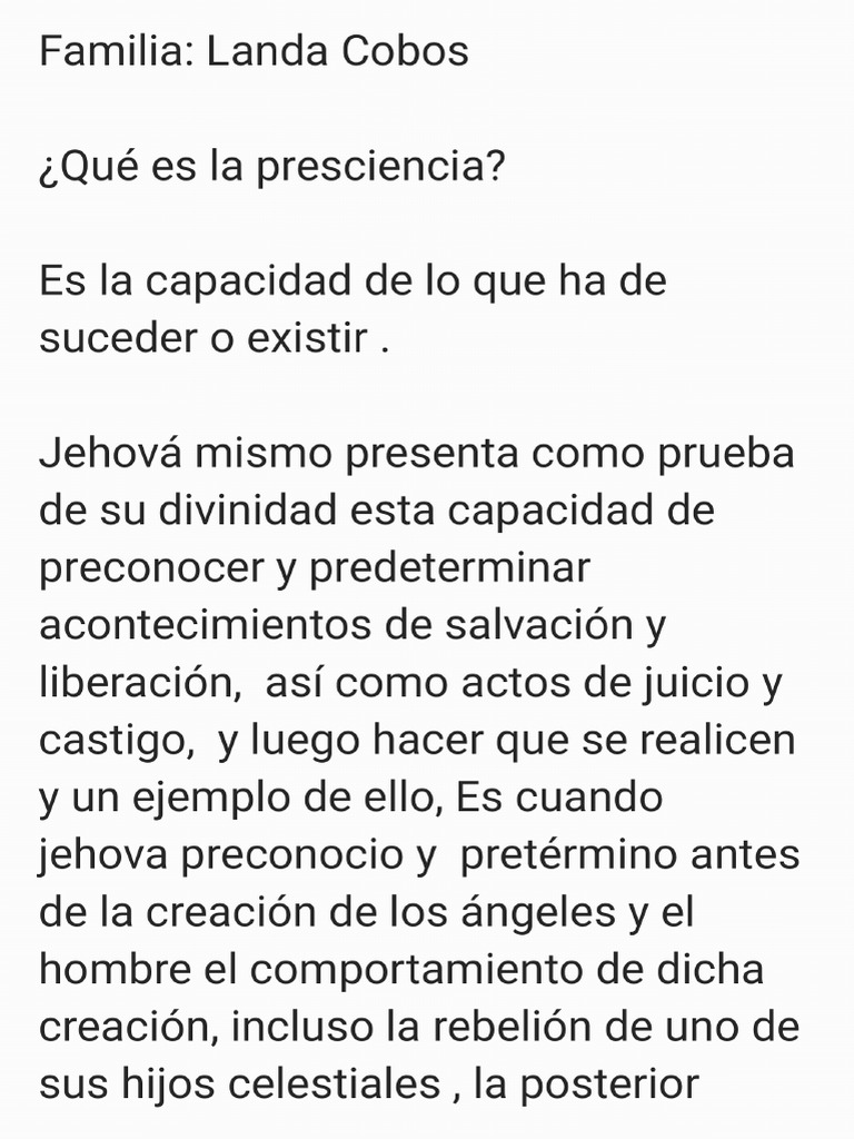 Que Es La Presciencia | PDF