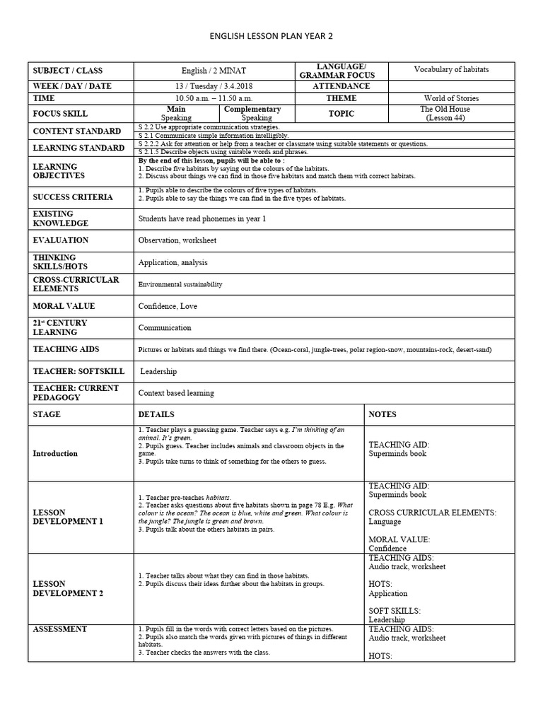 Week 7 Day 3 | Download Free PDF | Teachers | Lesson Plan