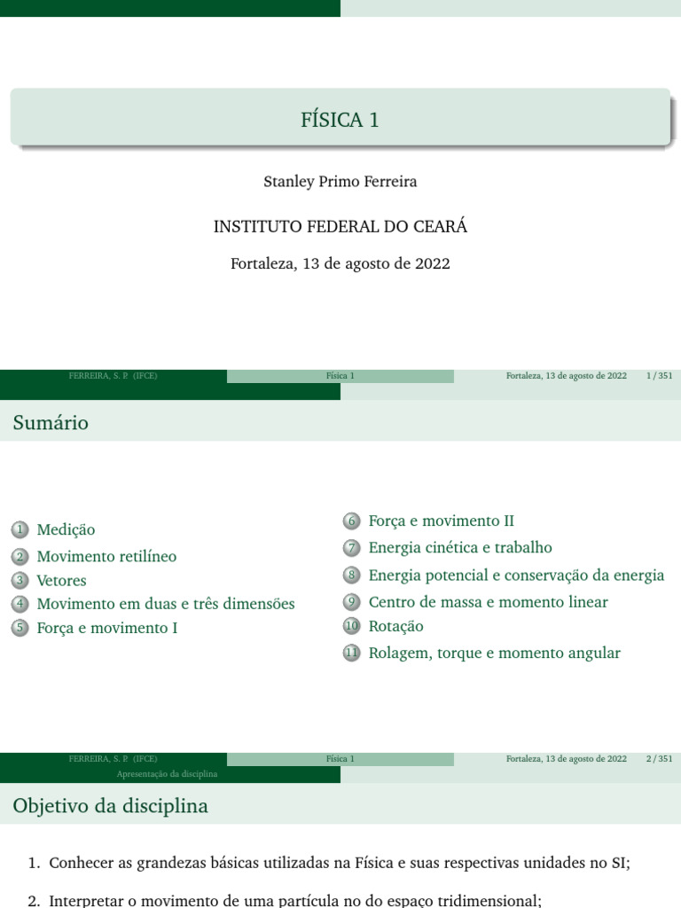 Fisica 1 | PDF | Física | Sistema internacional de unidades