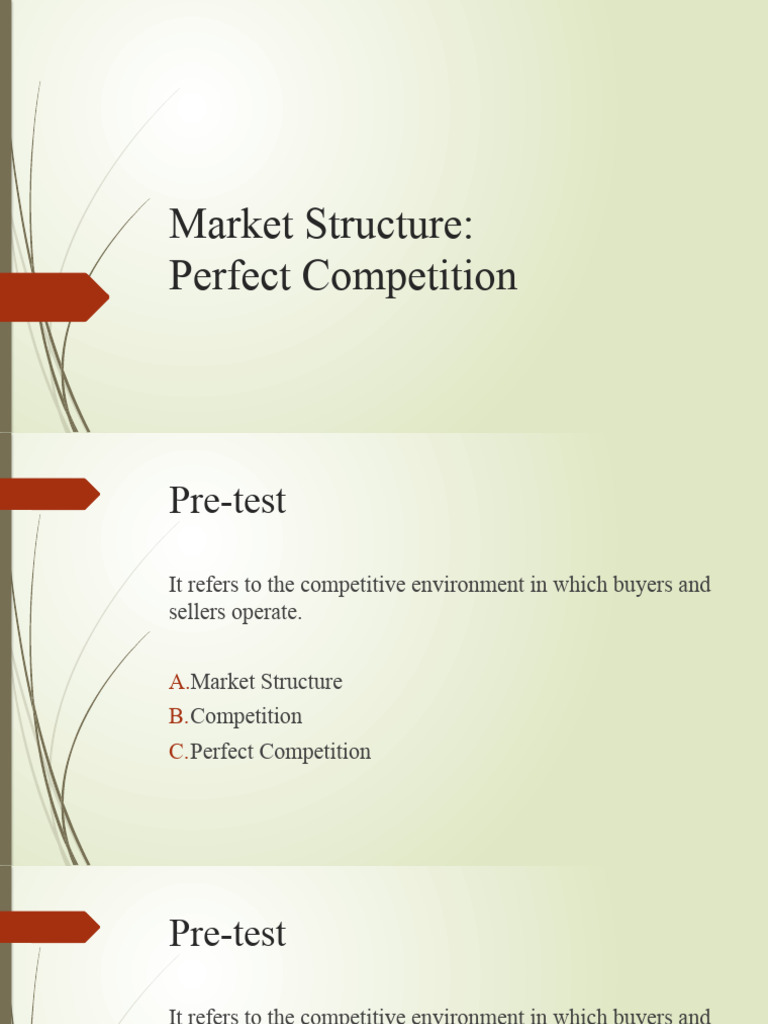 Market Structure | PDF