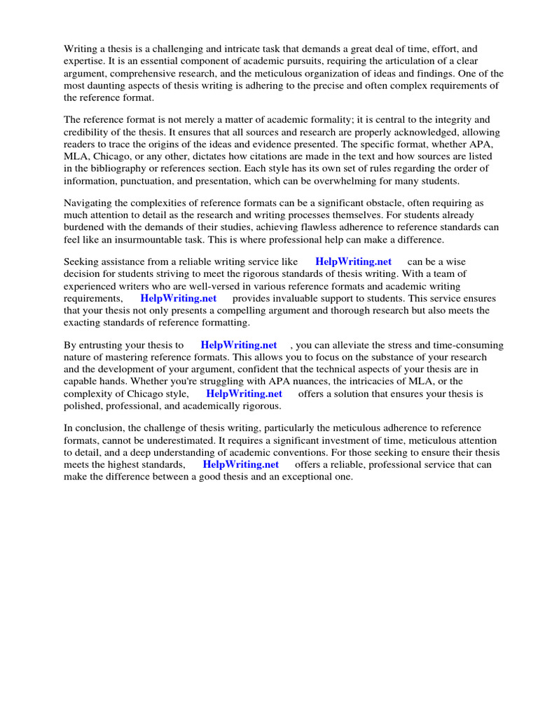 References Format Thesis | Download Free PDF | Apa Style | Citation