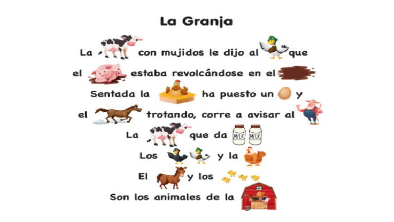 CUENTO LA GRANJA PICTOGRAMA | PDF