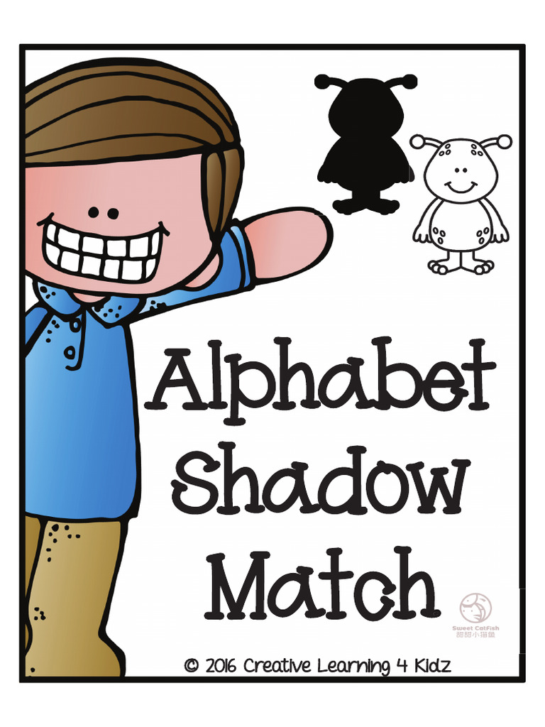 01 - Shadow Matching Alphabet Cut & Paste Worksheets | PDF | Copyright ...
