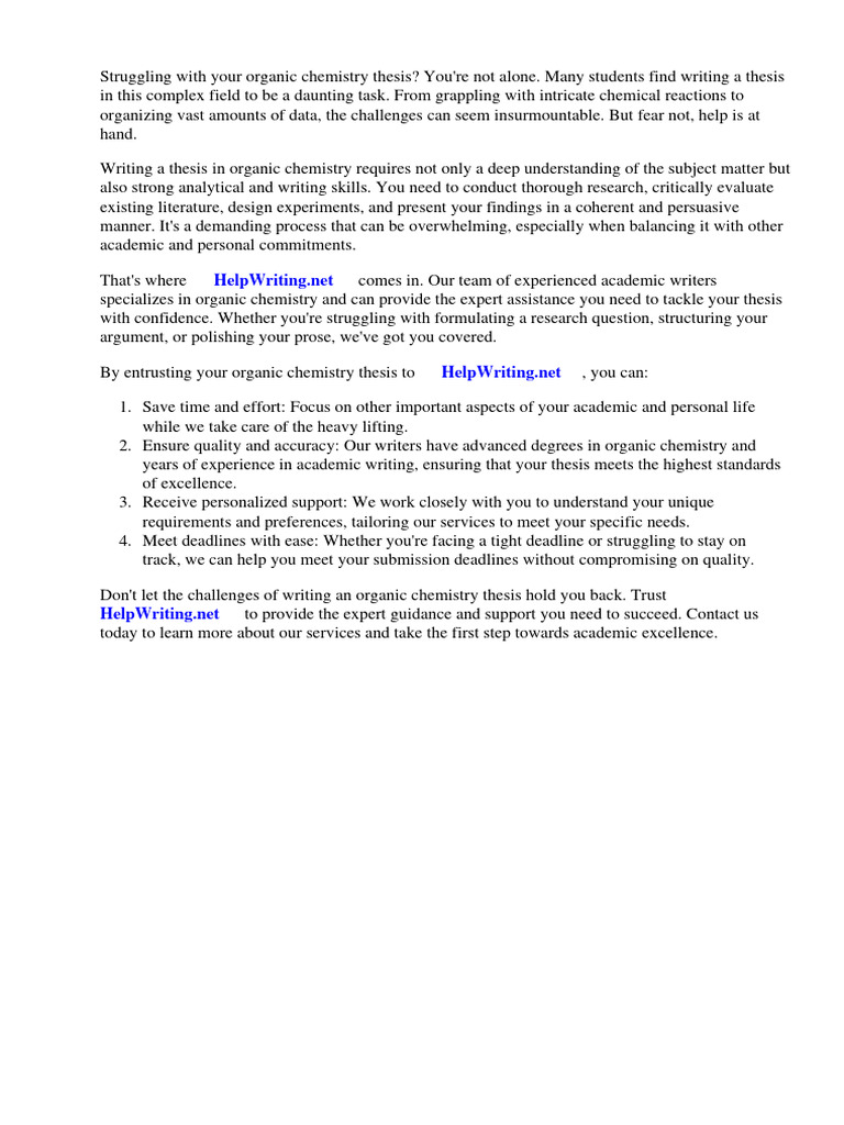 Organic Chemistry Thesis PDF | PDF | Acid | Chemical Reactions