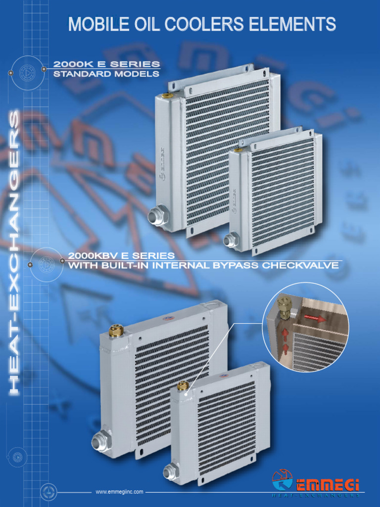 Emmegi E Series Oil Coolers Overview | PDF | Pipe (Fluid Conveyance ...