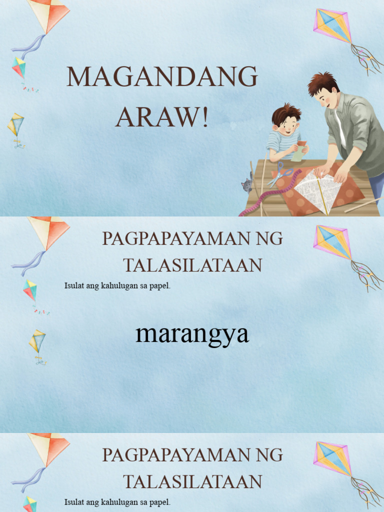 Ang Saranggola Catch Up Friday Reading Filipino | PDF