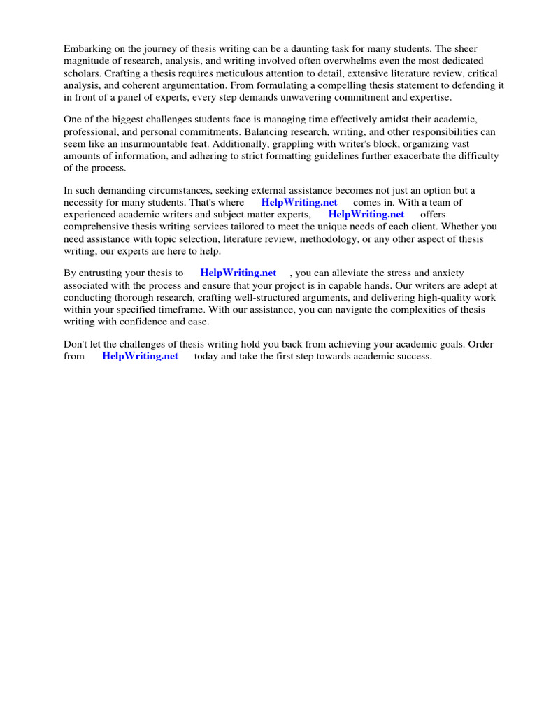 All About Thesis Writing | PDF | Thesis | Essays
