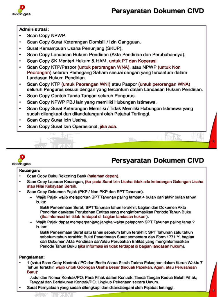 Persyaratan Civd | PDF