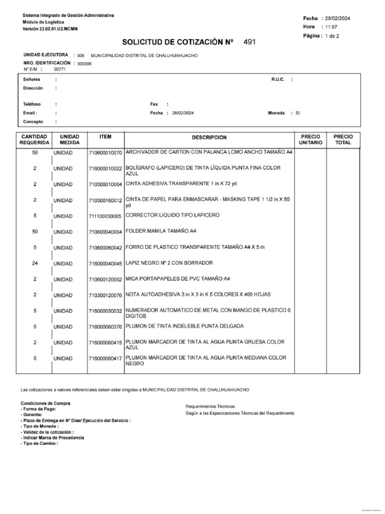 491 Coti Compra - 1 | PDF