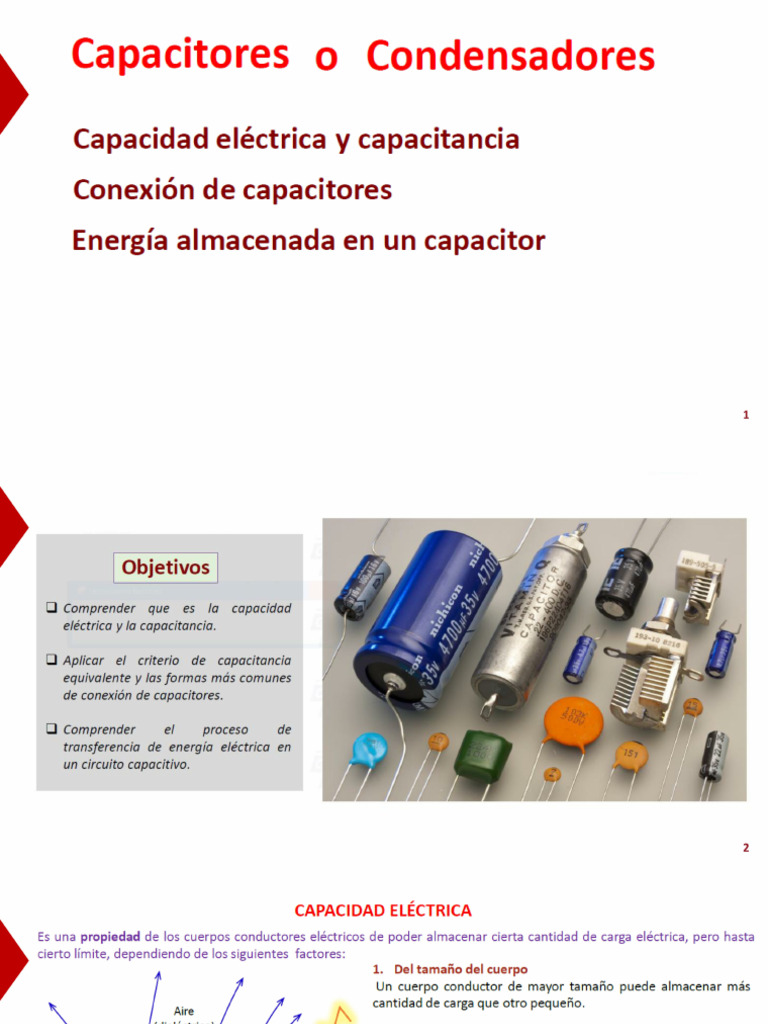 Clase - Condensadores o Capacitores | PDF