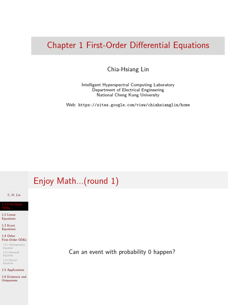 ch01 Unlocked | PDF | Ordinary Differential Equation | Differential Equations