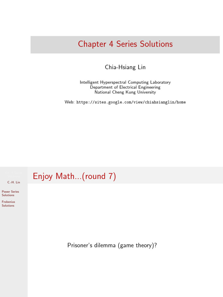 ch04 Unlocked | PDF | Power Series | Ordinary Differential Equation