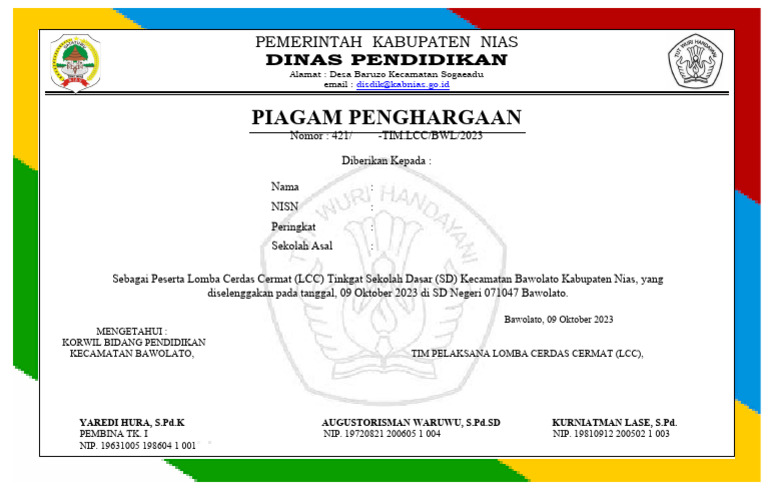 Piagam LCC | PDF