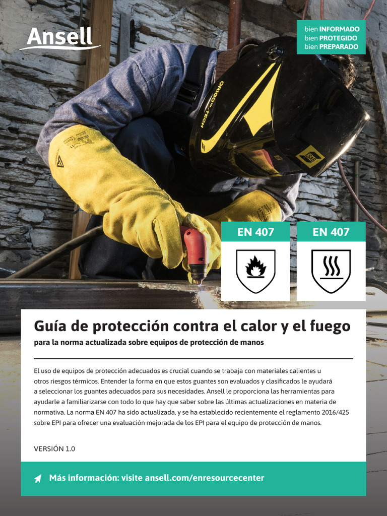 EN 407 Guide | PDF | Calor | Guante